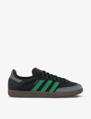 ADIDAS - Samba OG logo-embellished leather low-top trainers ...