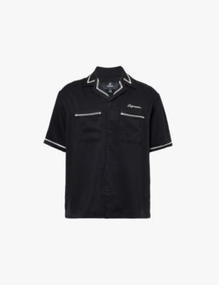 REPRESENT - Brand-embroidered relaxed-fit woven shirt | Selfridges.com