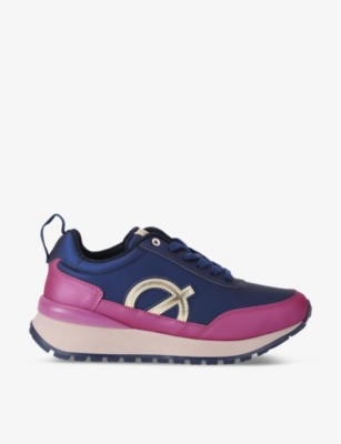 LOCI - LØCI x Nicki Minaj Fushion logo-embroidered leather low-top ...