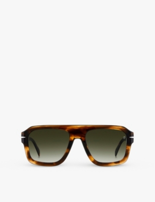 EYEWEAR BY DAVID BECKHAM - 7100/S square-frame acetate sunglasses ...