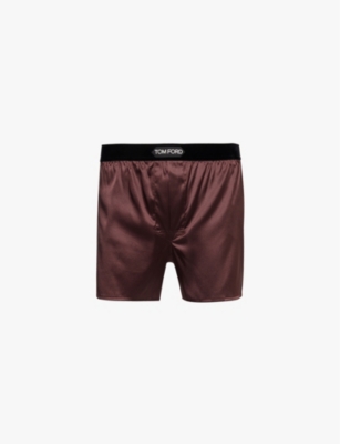 TOM FORD - Branded waistband silk-blend boxer | Selfridges.com