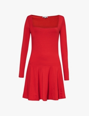 REFORMATION - Coen square-neck stretch-woven mini dress | Selfridges.com