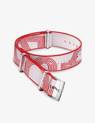 OMEGA - NATO Paris 2024 recycled-polyamide watch strap | Selfridges.com