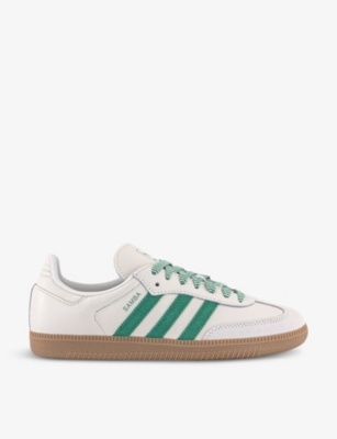 ADIDAS - Samba OG logo-print leather low-top trainers | Selfridges.com