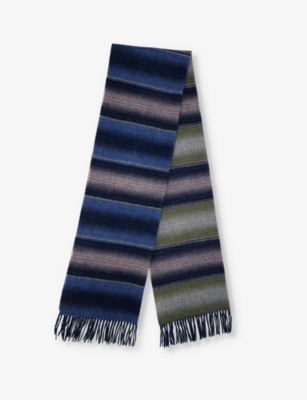PAUL SMITH - Degrade stripe wool scarf | Selfridges.com