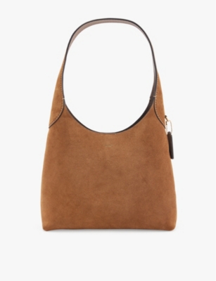 COACH - Brooklyn 28 branded suede shoulder bag | Selfridges.com