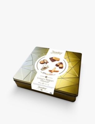 BISCUITS - Desobry Luxury Belgian chocolate biscuit tin 400g ...
