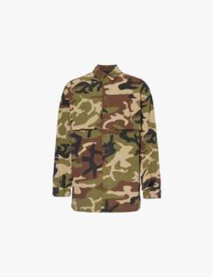 FEAR OF GOD ESSENTIALS - Camouflage panels relaxed-fit woven-blend ...
