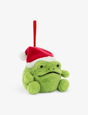 JELLYCAT - Ricky Rain Frog Christmas hanging decoration 8cm ...