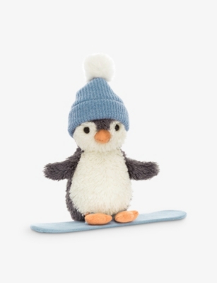 JELLYCAT - Peanut Penguin Snowboarding soft toy 12cm | Selfridges.com