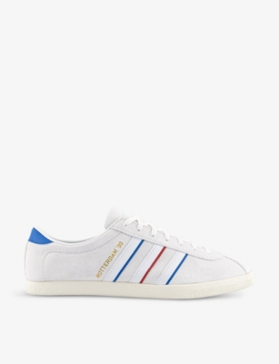 ADIDAS - Rotterdam 00 brand-embroidered suede low-top trainers ...