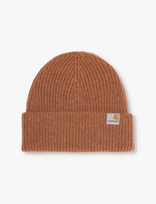 CARHARTT WIP - Gabe logo-patch wool and cashmere-blend beanie hat ...