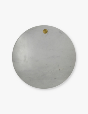 BE HOME - Garnet wooden and marble swivel board and cheese set ...