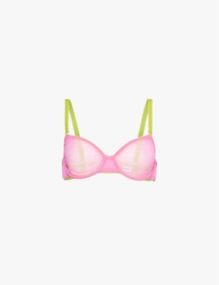 DORA LARSEN - Hattie clean underwired tulle bra | Selfridges.com