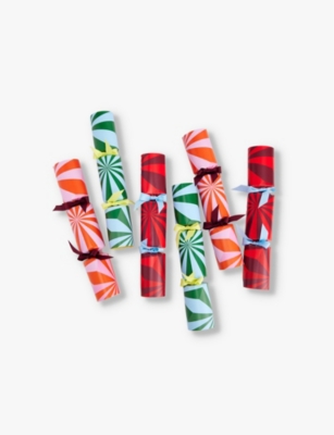 LITTLE GREEN CRACKER COMPANY - Stripe-graphic assorted pack-of-six ...