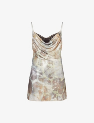 JADED LONDON - Mirage shoulder-straps stretch-woven blend mini dress ...