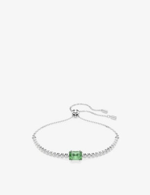 SWAROVSKI Matrix Tennis rhodium plated and zirconia bracelet Selfridges