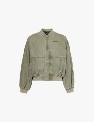 REPRESENT - Inset buttoned-pockets relaxed-fit cotton jacket ...