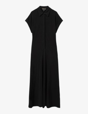 REISS - Reiss x Atelier Alexandra polo-collar jersey maxi dress ...