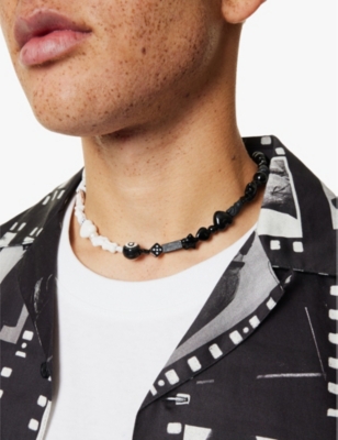 Ian Charms Mens Lancer Assorted-design Glass-blend Necklace In ...