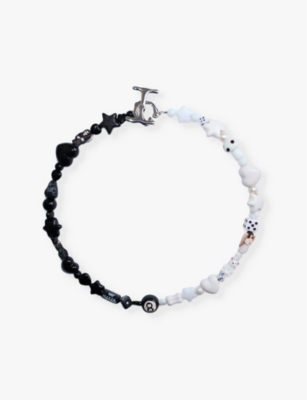 Ian Charms Mens Lancer Assorted-design Glass-blend Necklace In ...