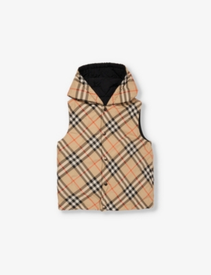 BURBERRY - Slade hooded shell gilet 4-14 years | Selfridges.com
