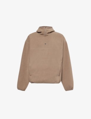 247 BY REPRESENT - Fleece two-zip-pockets relaxed-fit woven hoody ...