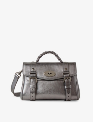 MULBERRY - Alexa mini metallic-leather satchel bag | Selfridges.com