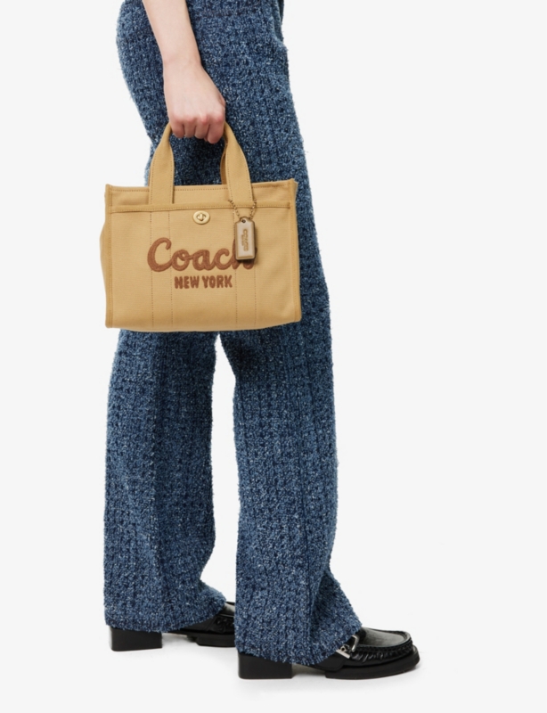 COACH - Cargo 34 logo-embroidered detachable-strap canvas tote bag ...