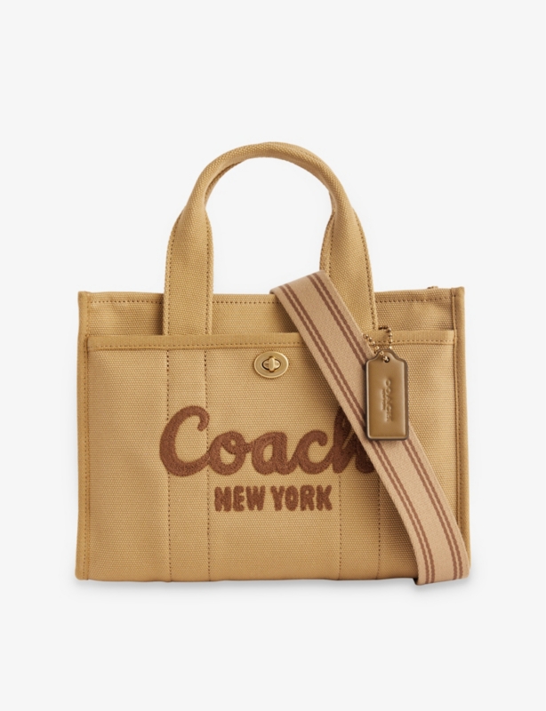 COACH - Cargo 34 logo-embroidered detachable-strap canvas tote bag ...
