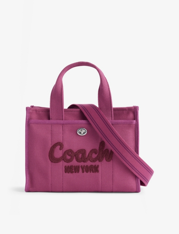 COACH - Cargo 34 logo-embroidered detachable-strap canvas tote bag ...