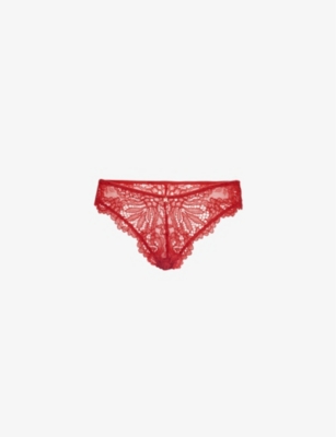 SAVAGE X FENTY - Romantic corded Brazilian lace briefs | Selfridges.com