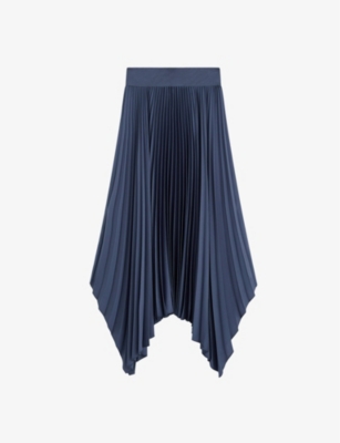 JOSEPH - Ade pleated crepe midi skirt | Selfridges.com