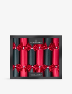 SELFRIDGES EDIT - Traditional Tidings Pack Of Six Christmas Crackers ...