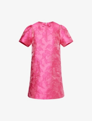 SISTER JANE - Foxglove Bow-Embellishment Jacquard Mini Dress | Selfridges.com