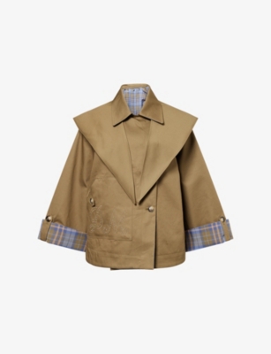 DAMSON MADDER - Jerry Crop Cotton Trench Coat | Selfridges.com