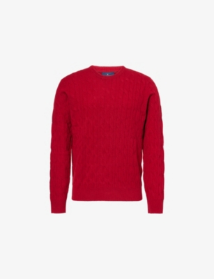HACKETT - Regular-Fit Cable Wool-Knit Jumper | Selfridges.com