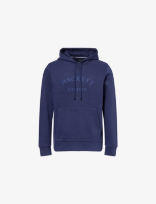 HACKETT - Heritage Logo-Print Cotton-Blend Hoodie | Selfridges.com