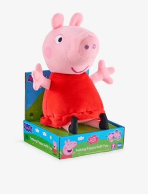 PEPPA PIG - Peppa Pig Talking Red Dress Soft Toy 20cm | Selfridges.com