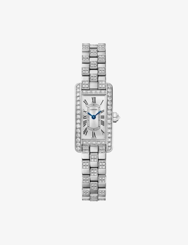 CARTIER - CRWJTA0048 Tank Américaine small 18ct rose-gold, 0.96ct ...