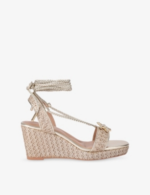 CARVELA - Marina Low Raffia Wedge Sandals | Selfridges.com