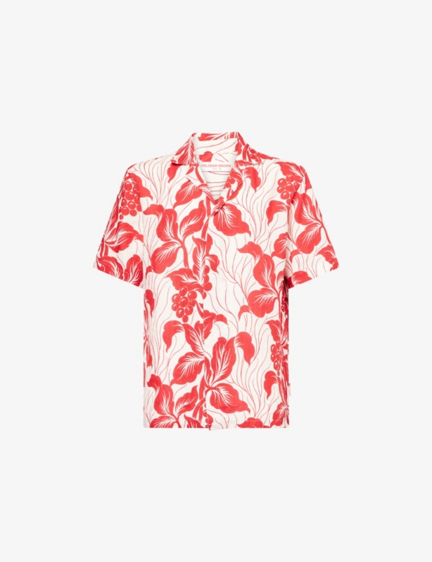 ORLEBAR BROWN - Giles long-sleeve linen shirt | Selfridges.com