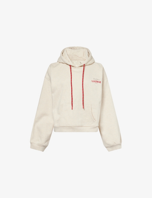 LOUNGE UNDERWEAR - Logo Embroidery Quarter-Zip Cotton-Jersey Sweatshirt ...