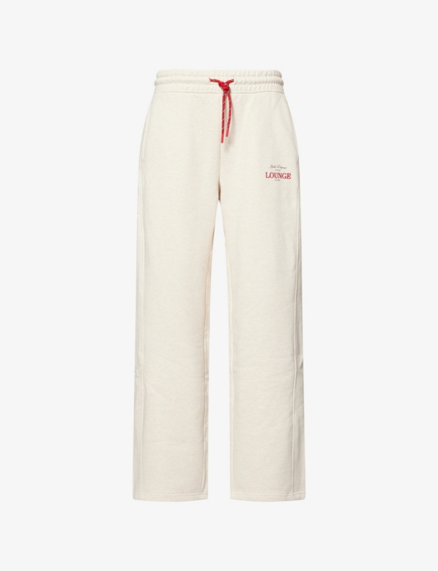 LOUNGE UNDERWEAR - Oversized Logo-Label Cotton-Jersey Sweatshirt ...