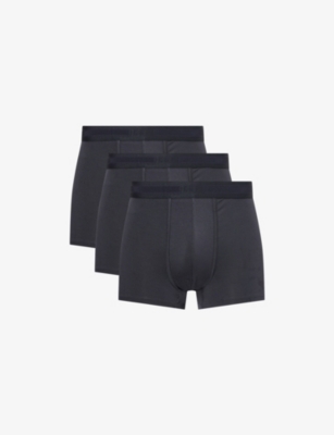 CHE - Branded Mid-Rise Pack of Three Stretch-Woven Trunks | Selfridges.com