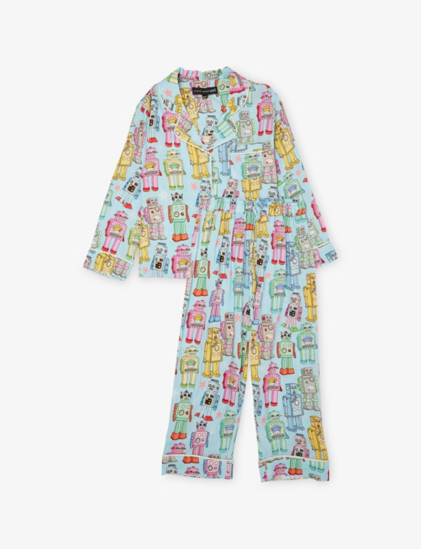 KAREN MABON - Fashion Cats Satin Pyjamas 2-12 Years | Selfridges.com