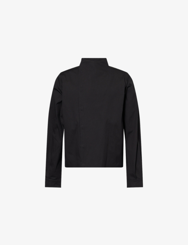 RICK OWENS - Relaxed-Fit Long-Sleeves Stretch-Cotton Overshirt ...