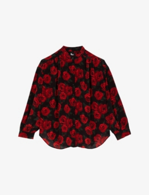 THE KOOPLES - Floral-Print Long-Sleeve Woven Shirt | Selfridges.com
