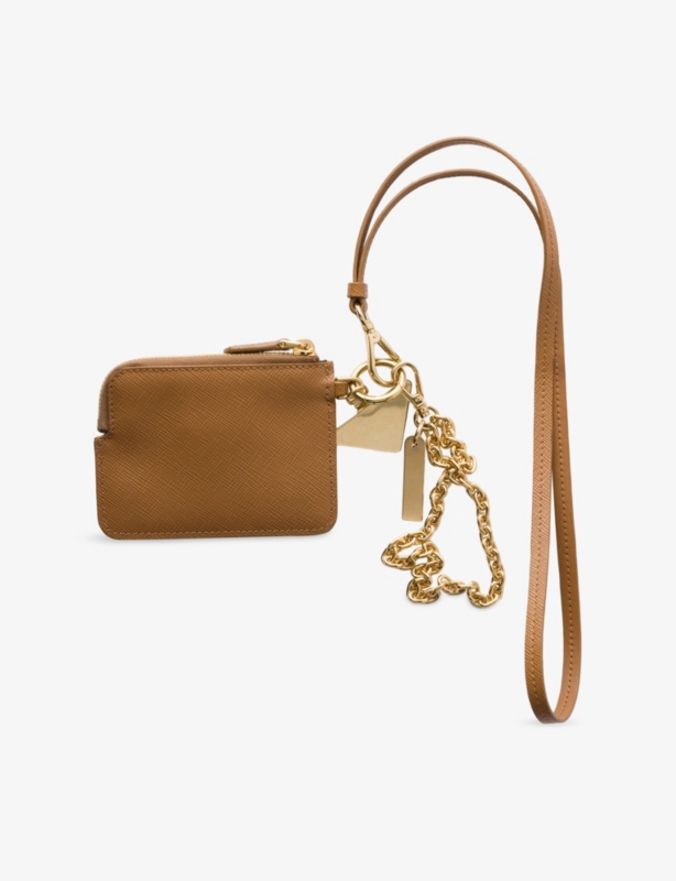 PRADA - Shoulder Strap Saffiano Leather Card Holder | Selfridges.com