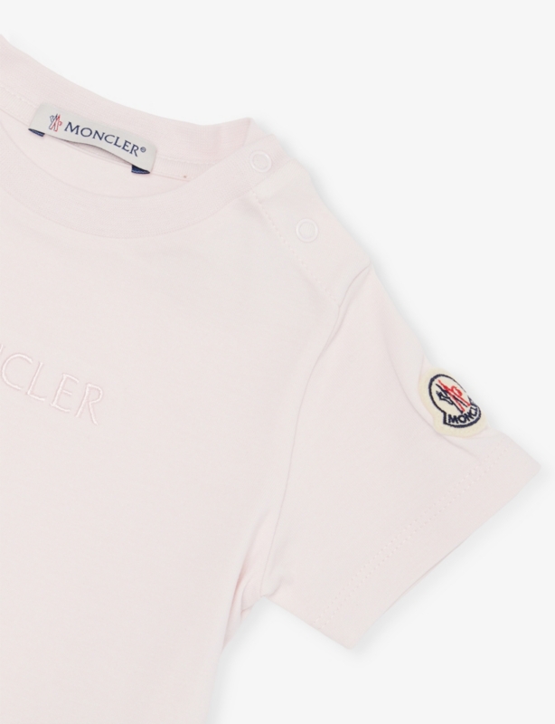 MONCLER - Logo-Print Cotton T-Shirt 3 Months- 3 Years | Selfridges.com